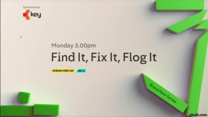 Monday 3.00pm Brand New Series Find It, Fix It, Flog It STREAM FREE ON ...