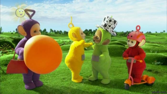 Laa-Laa Kissed Dipsy to Thank You for Finding her Orange Ball, Tinky ...