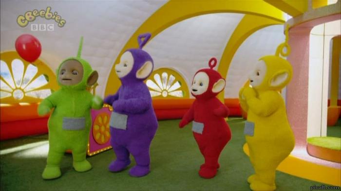 The Teletubbies saw the Red Balloon Coming to Visit Po Inside of the ...