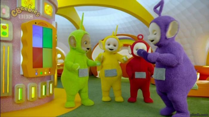 Tinky Winky was Going to Press the Purple Button for His Flashing ...