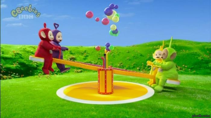 The Teletubbies were All Going Up & Down on The Tubby Uppy Downy was ...