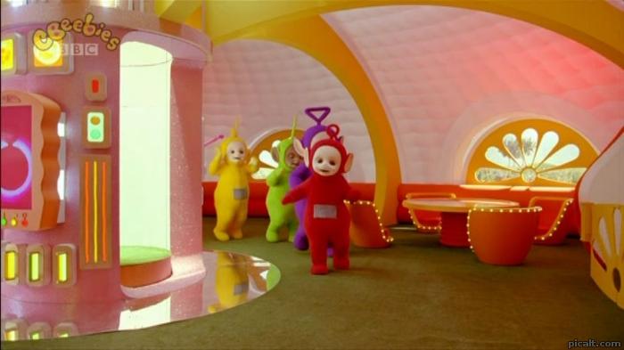 The Teletubbies were All Doing their Tubby Phone Dance along with Po ...