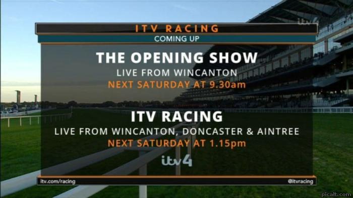 ITV RACING COMING UP THE OPENING SHOW LIVE FROM WINCANTON NEXT SATURDAY ...