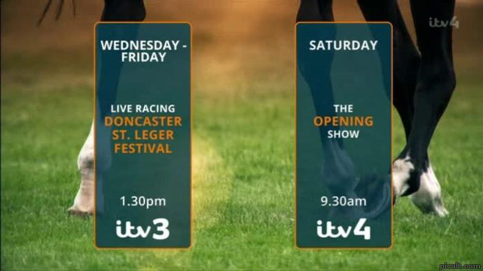 WEDNESDAY - FRIDAY LIVE RACING DONCASTER ST. LEGER FESTIVAL 1.30pm itv3 ...