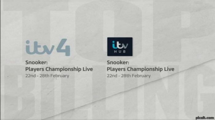 Snooker: Players Championship Live 22nd - 28th February itv4 & itv HUB ...