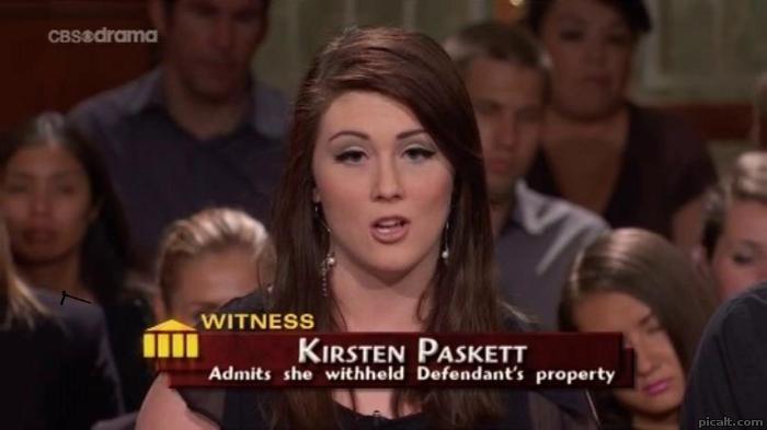 KIRSTEN PASKETT Admits she withheld Defendant's property - Picalt