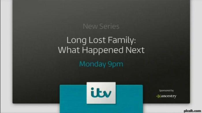 New Series Long Lost Family: What Happened Next Monday 9pm itv & itv ...