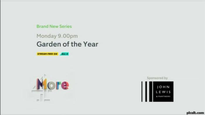 Brand New Series Monday 9.00pm Garden of the Year STREAM FREE ON ALL 4 ...