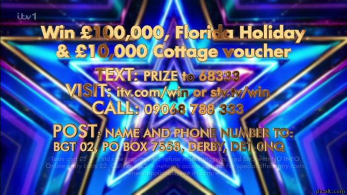 Win £100,000, Florida Holiday & £10,000 Cottage Voucher - Picalt