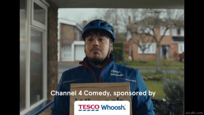 Channel 4 Comedy, sponsored by TESCO Whoosh. - Picalt